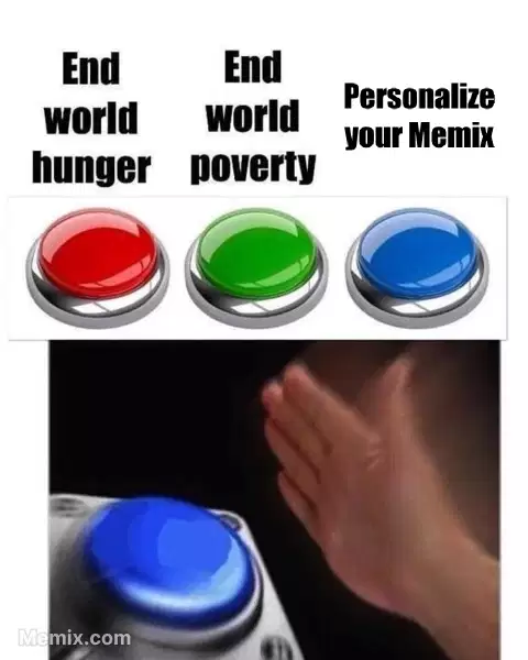 Blue Button Smash Meme, GIF - Share with Memix