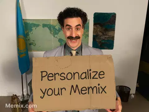 Borat Cardboard Meme, GIF - Share with Memix