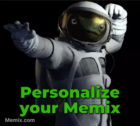 Space Frog Meme, GIF - Share with Memix