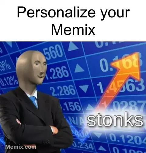 Stonks Meme, GIF - Share with Memix