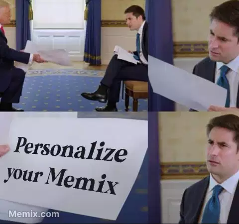 Trump Interview Meme, GIF - Share with Memix